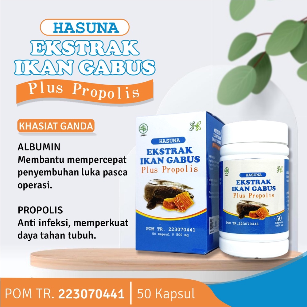 Jual Kapsul ikan gabus kapsul ikan kutuk albumin obat pasca operasi Hasuna | Shopee Indonesia