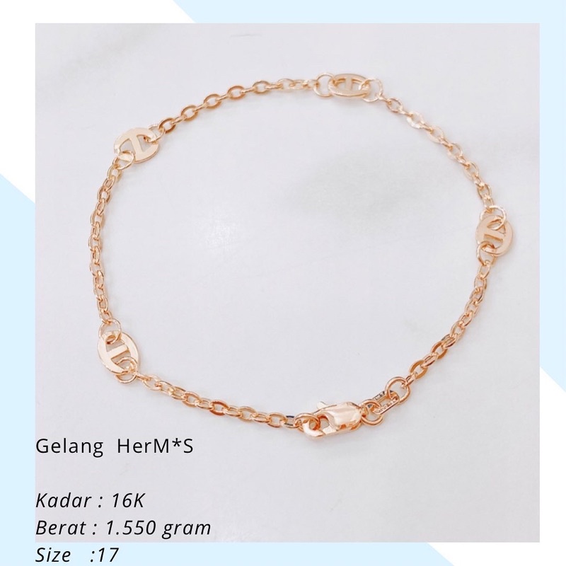 Jual Gelang Emas HerM*s 1.550 Gr | Shopee Indonesia
