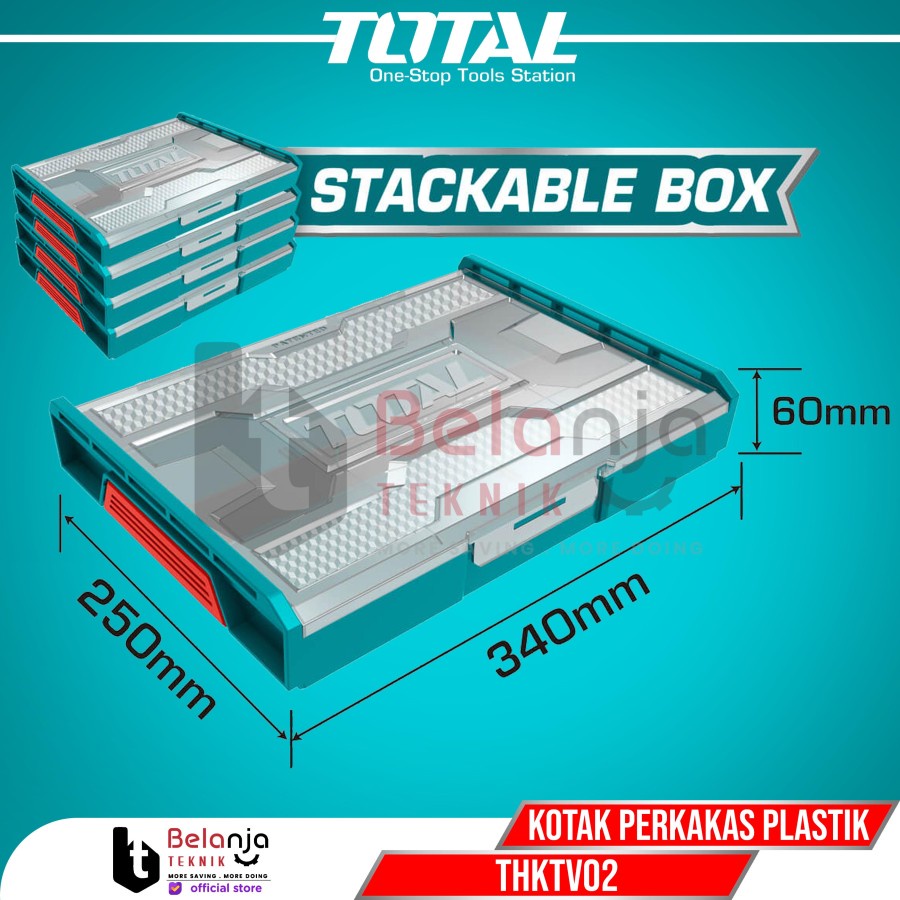 Jual Total Stackable Box Kotak Perkakas Baut Mur Platik ToolBox THKTV02 ...