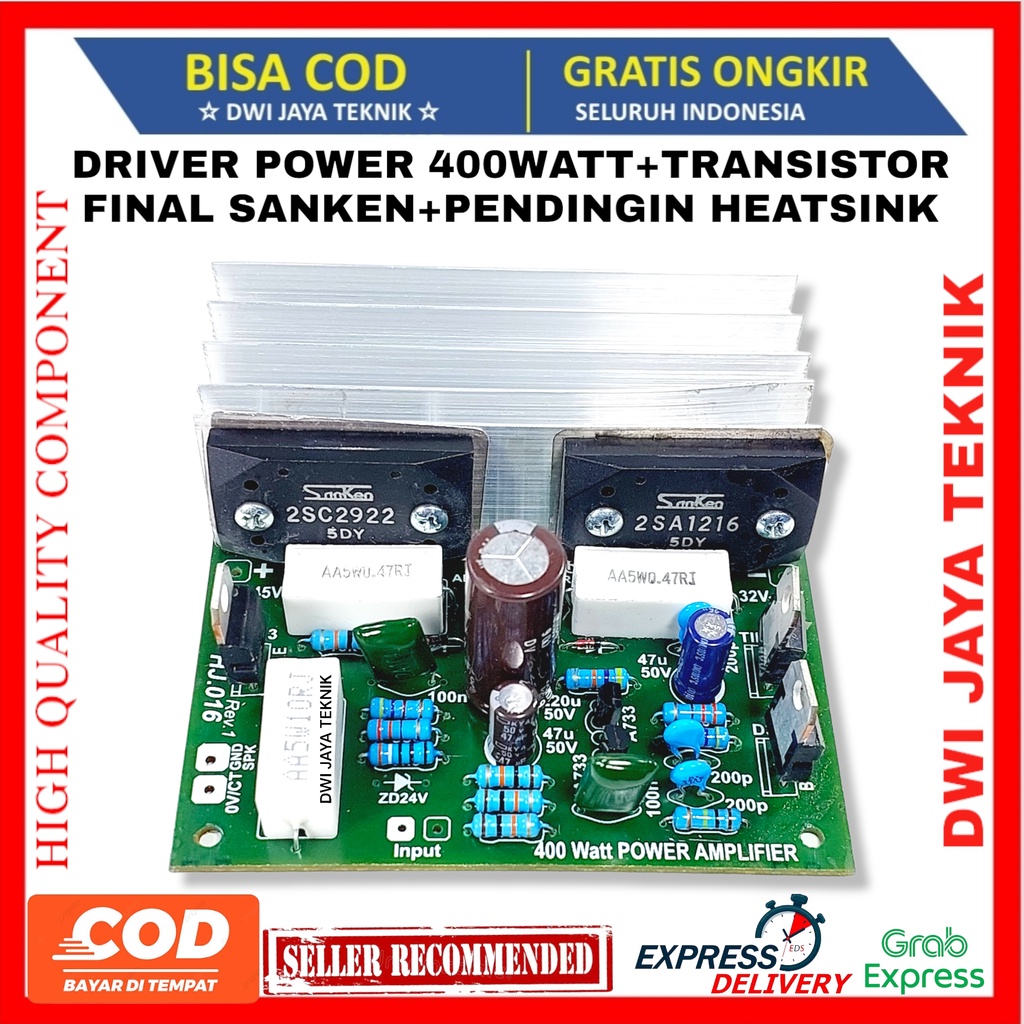 Jual Kit Power Ampli 400watt mono+Sanken+ Pendingin | Shopee Indonesia