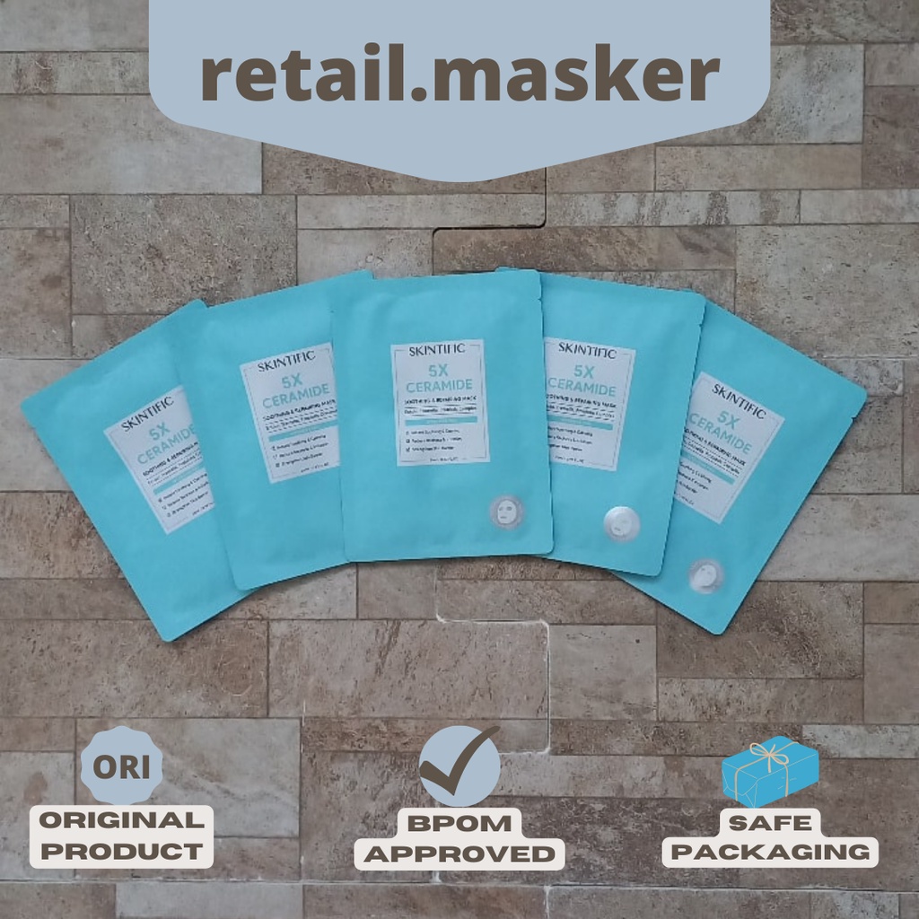 Jual SKINTIFIC Sheet Mask | Masker Skintific | 5x Ceramide | Shopee ...