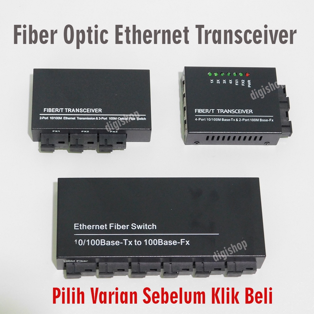 Jual Media Converter Fiber Ethernet Switch 6F2E 2F4E Optik 2 SC 4 RJ45 ...
