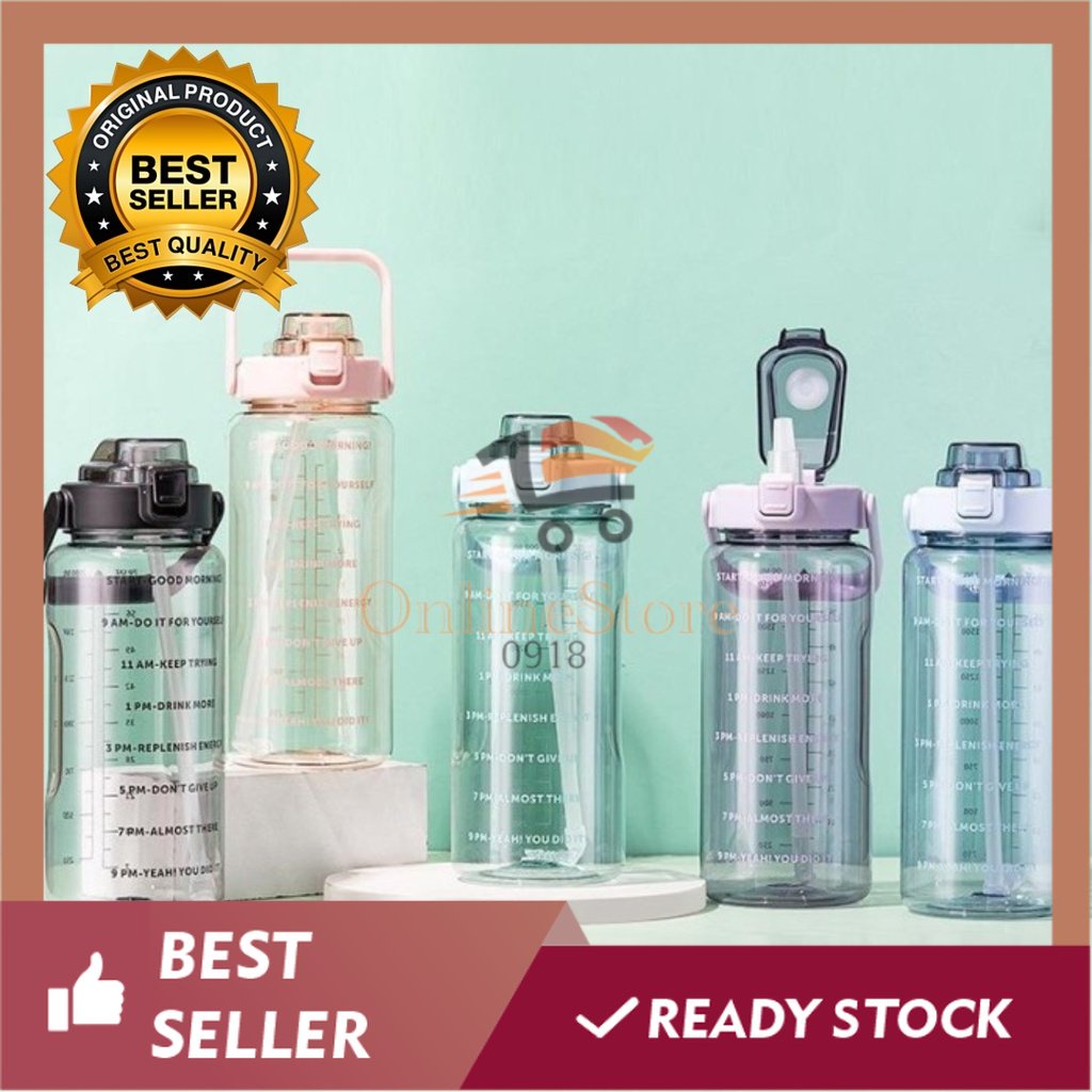 Jual OS - E103- Botol Air Minum Transparan Bening 2 Liter - Water Drink ...