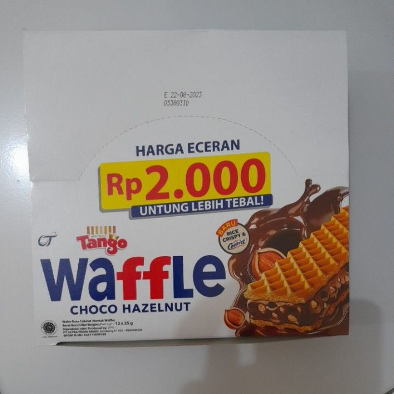 Jual waffle tango choco hazelnut isi 12 (@25gr) | Shopee Indonesia