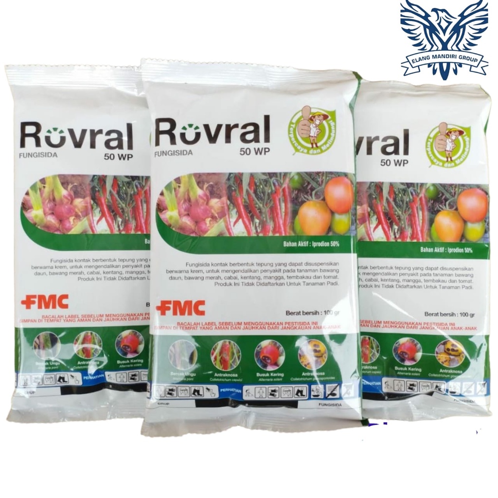 Jual Fungisida Rovral 50WP 100 Gram Bahan Aktif Iprodion 50% Produksi ...