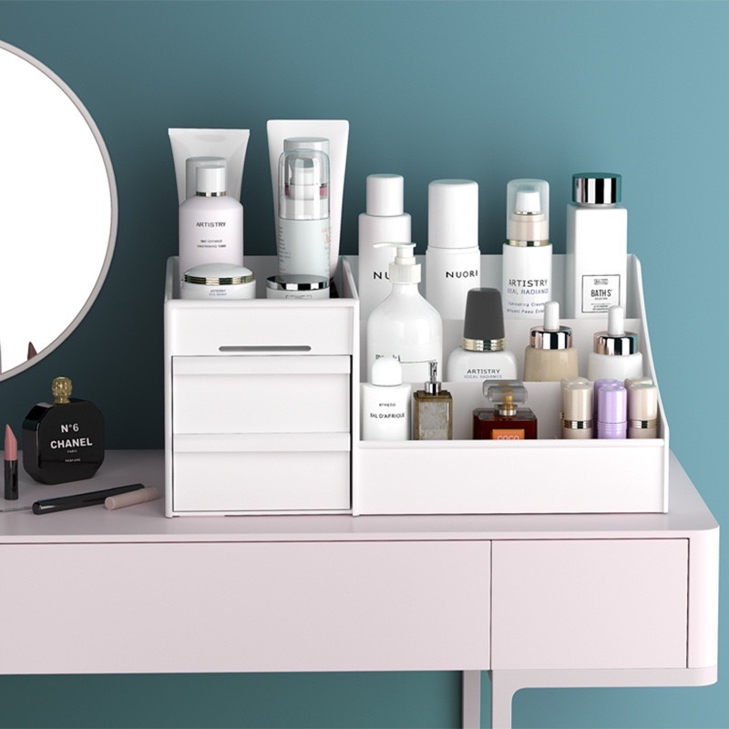 Jual Rak Kosmetik 2 Laci Tempat Skincare Aesthetic Rak Makeup Serbaguna ...