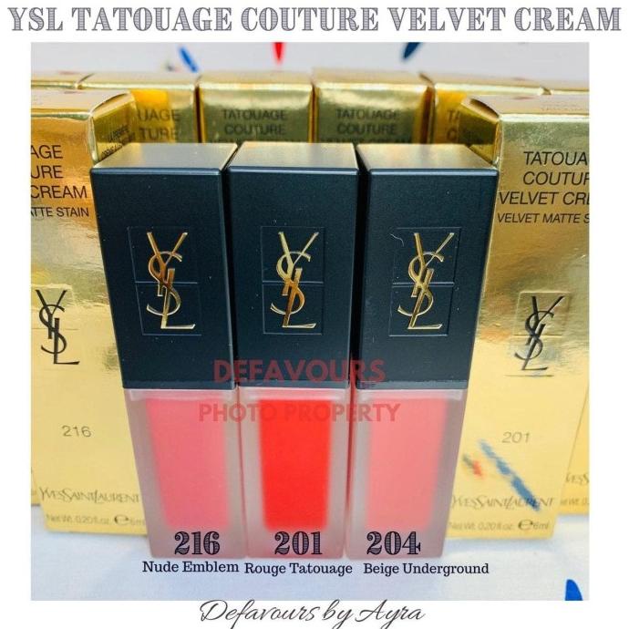 Jual YSL Tatouage Couture Velvet Cream Lipstik YSL 6ml | Shopee Indonesia