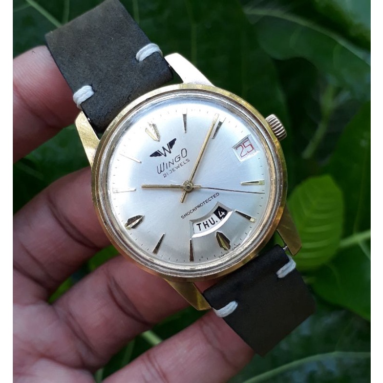 Jual Jam Tangan Wingo Manual Winding Day Date Original Very Rare Item ...
