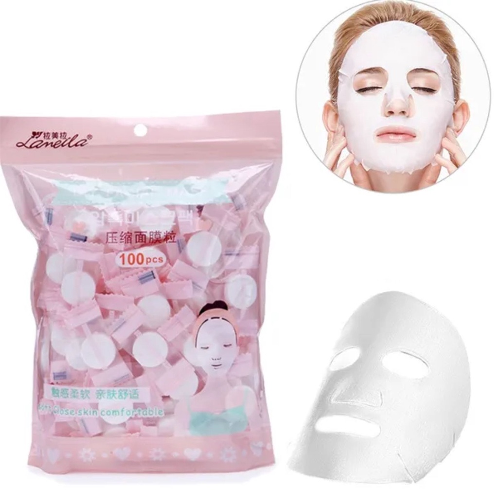 Jual Compressed Paper Mask Sheet / Tablet Mask / Masker Kertas [Harga ...