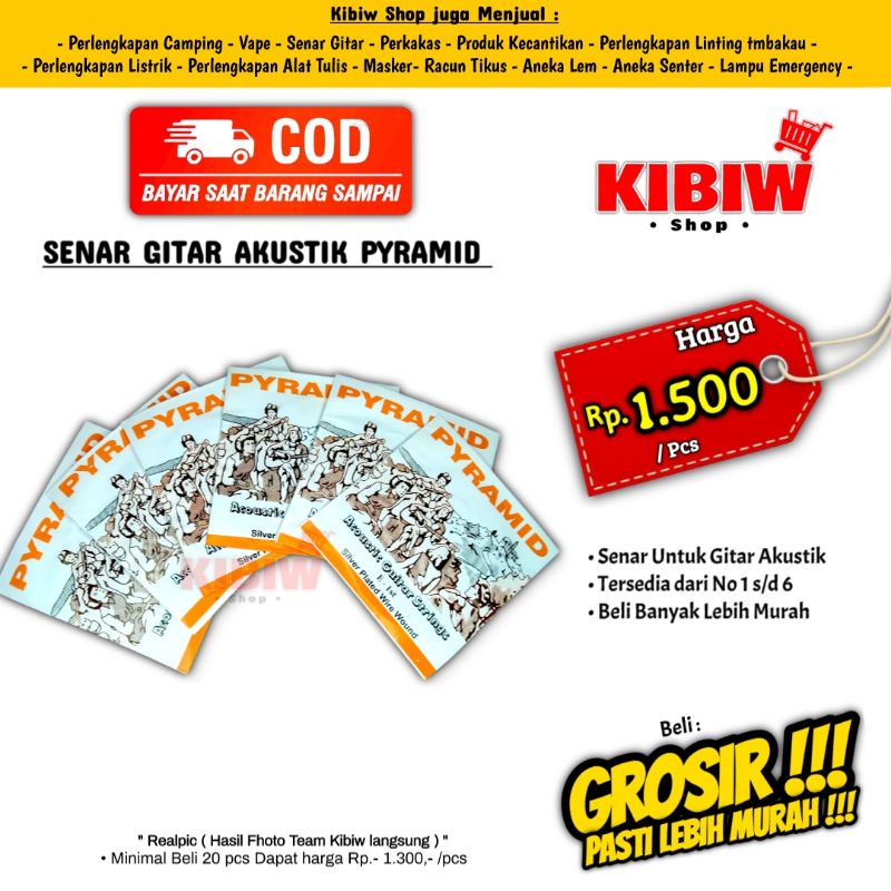Jual 1pcs senar gitar akustik no.2 merk Pyramid Original | Shopee Indonesia