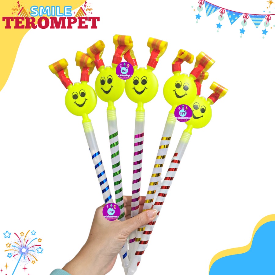 Jual Mainan Terompet Tiup Smile Besar / Perlengkapan Pesta Party ...