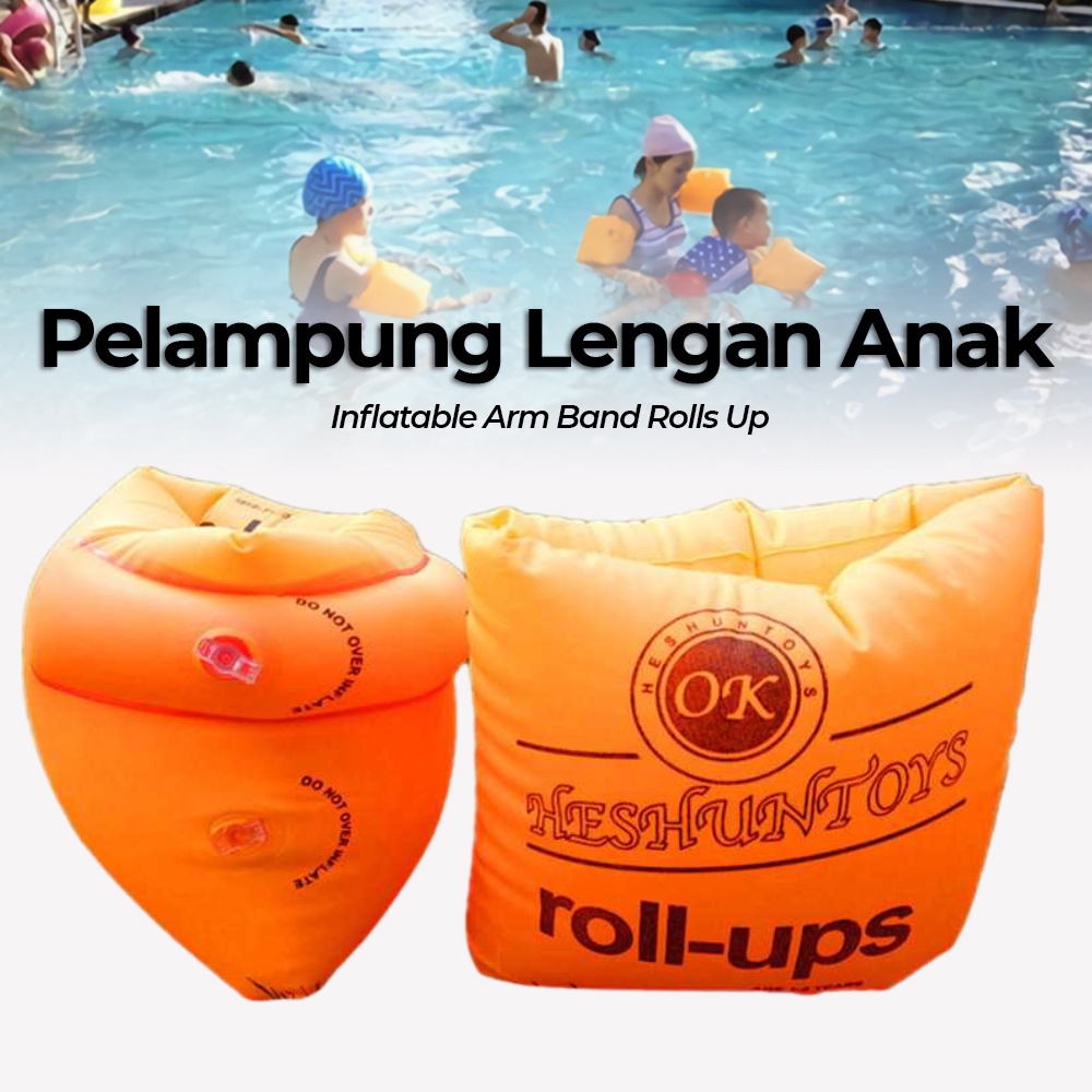 Jual Pelampung Lengan Anak Ban Tangan Inflatable Arm Band Rolls Up(WFI ...