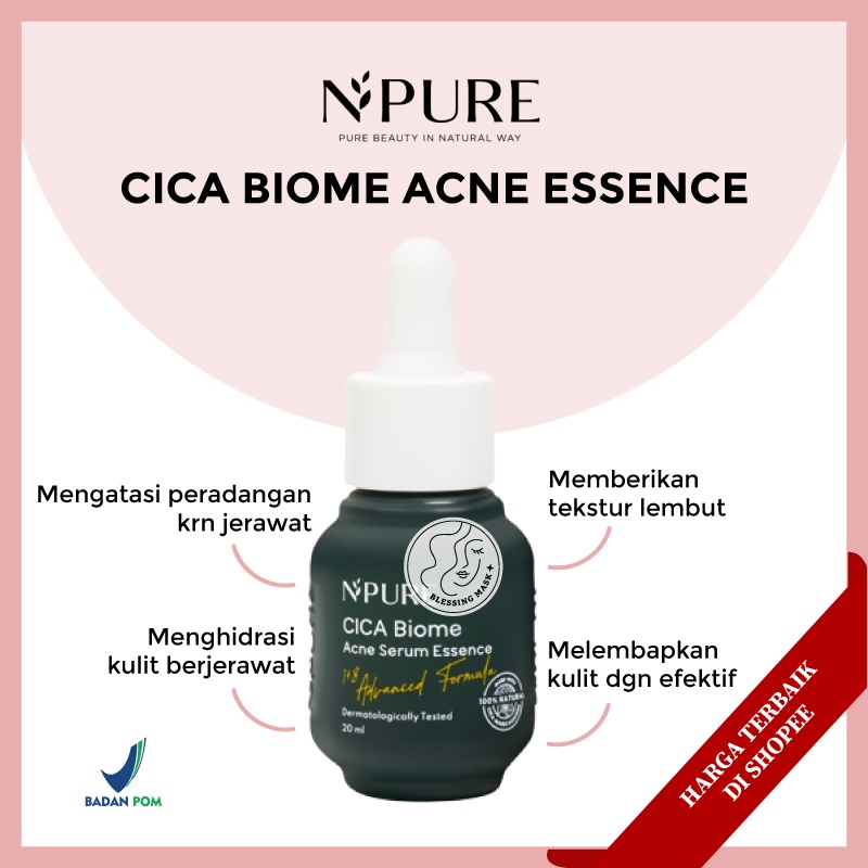 Jual NPURE CICA BIOME ACNE SERUM ESSENCE | Acne Care | Cica Series ...