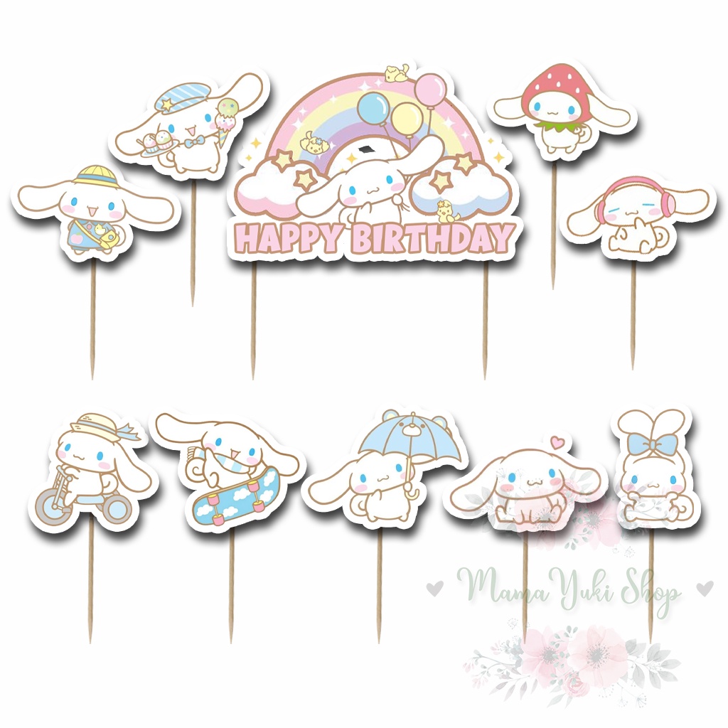 Jual Topper Cake Hiasan Kue Ulang Tahun Anak CINNAMOROLL | Shopee Indonesia