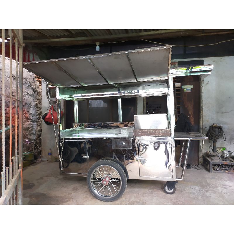 Jual gerobak stainless steel full sate Padang dll | Shopee Indonesia
