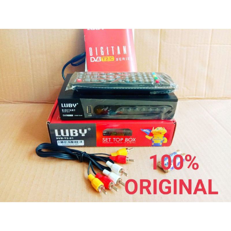 Jual STB / SET TOP BOX LUBY DVB - T2 - 01 PENERIMA SIARAN TV DIGITAL | Shopee Indonesia