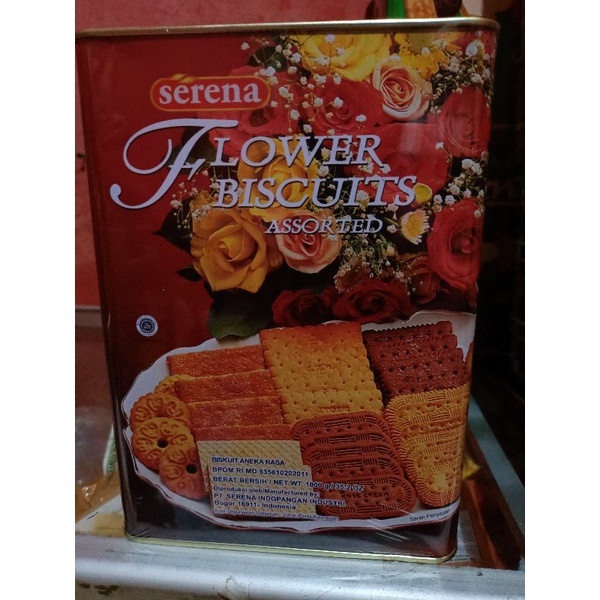 Jual Serena Flower biscuits assorted 1000g | Shopee Indonesia