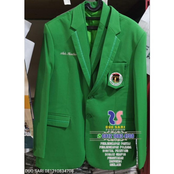 Jual jas partai ppp jas premium high kualiti free bordir nama dada ...