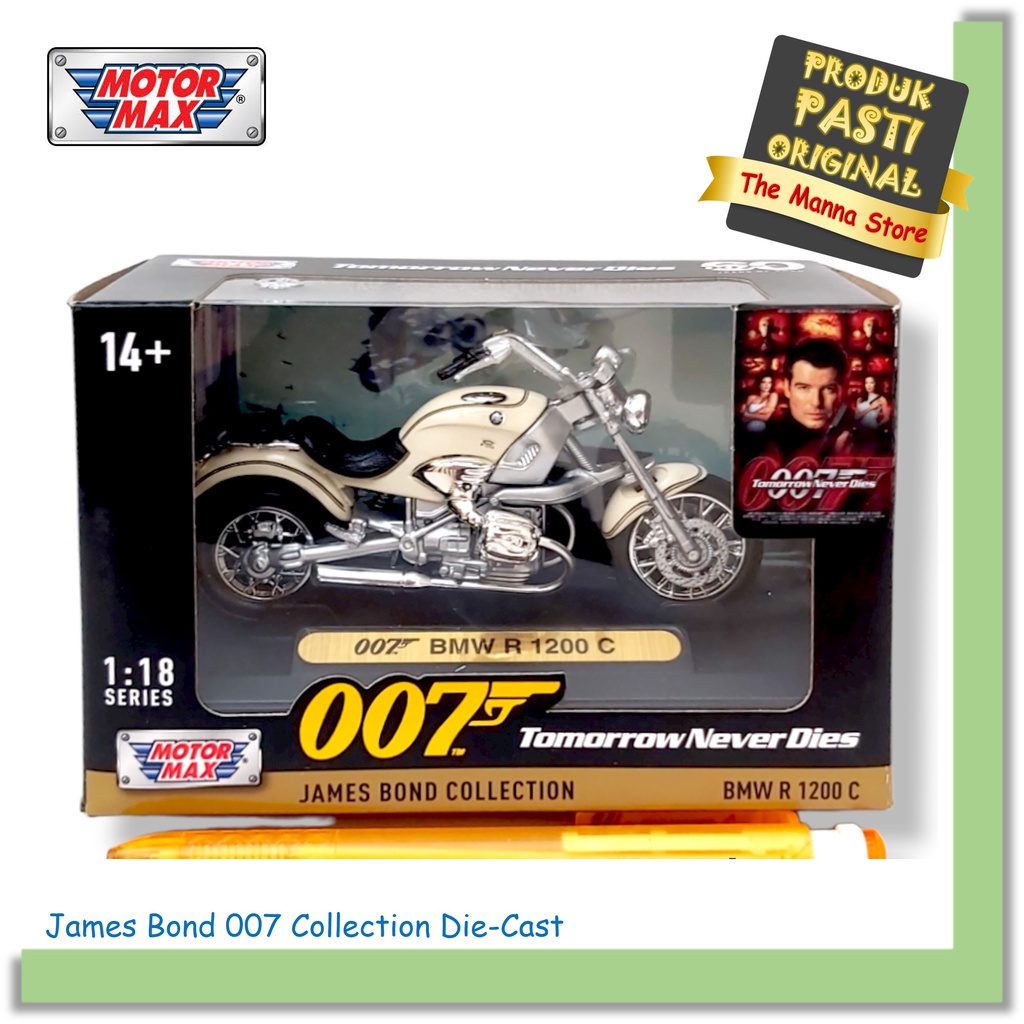 Jual Motor Max James Bond 007 Collection BMW R 1200 C 1:18 Tomorrow Never Dies Die-Cast Original ...
