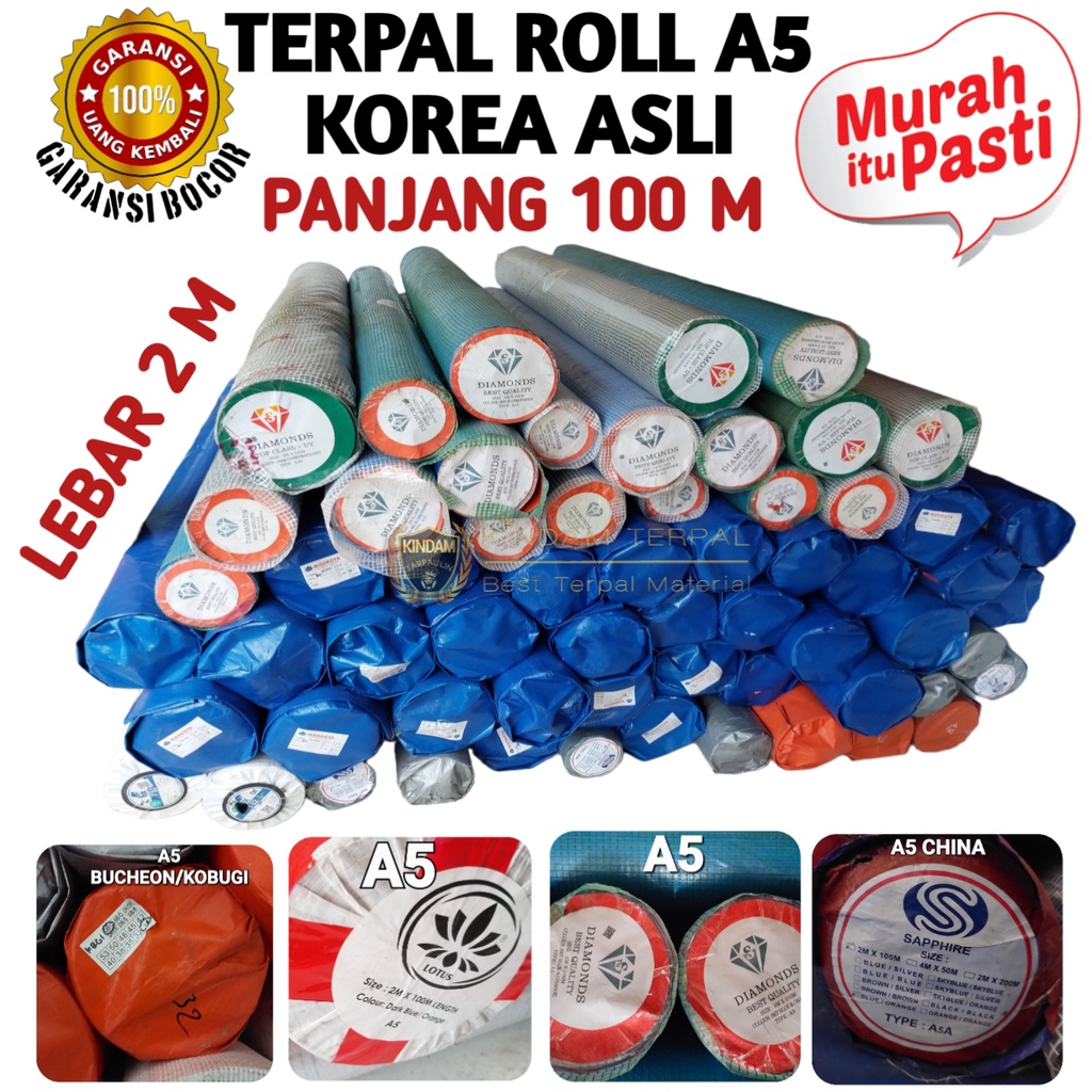 Jual TERPAL ROLL A5 KOREA IMPORT BAHAN PE BERKULITAS MURAH | TERPAL KANDANG | TERPAL KOLAM ...