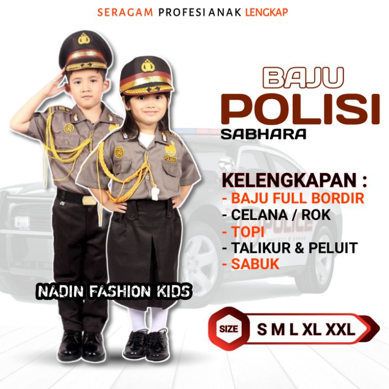 Jual Baju Seragam Polisi Anak Laki-Laki Dan Perempuan Sabhara Baju ...