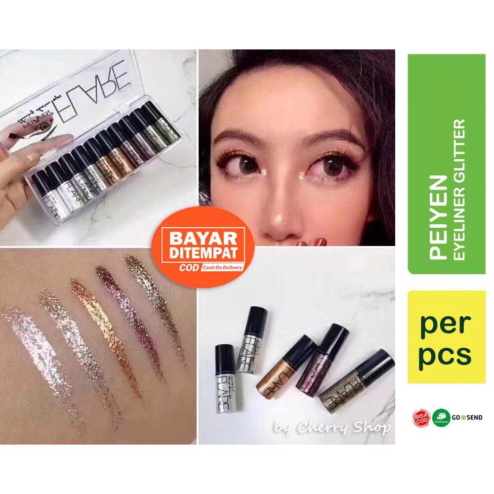Jual [BISA PILIH WARNA] [PER PCS] PEIYEN EYELINER GLITTER SPARKING EYE BY CHERRY SHOP | Shopee ...