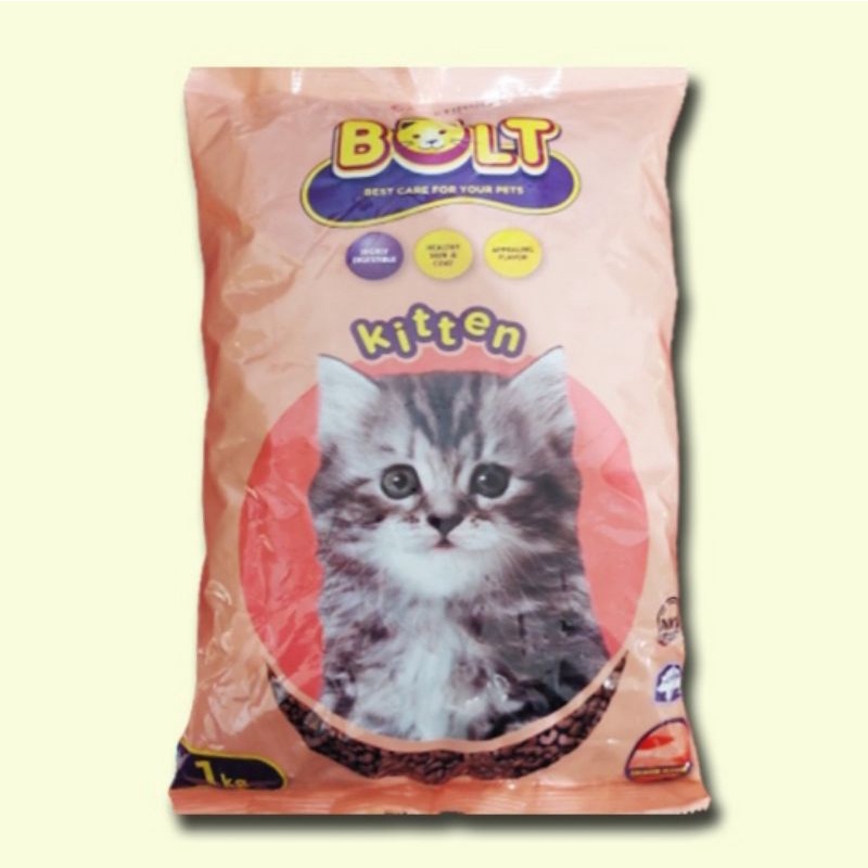 Jual BOLT CAT KITTEN 1 KG MAKANAN KUCING KERING DRY FOOD | Shopee Indonesia