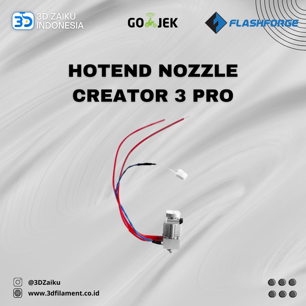 Jual Original Flashforge Creator 3 Pro Extruder Assembly Hotend Nozzle ... Jual Original Flashforge Creator 3 Pro Extruder Assembly Hotend Nozzle ...