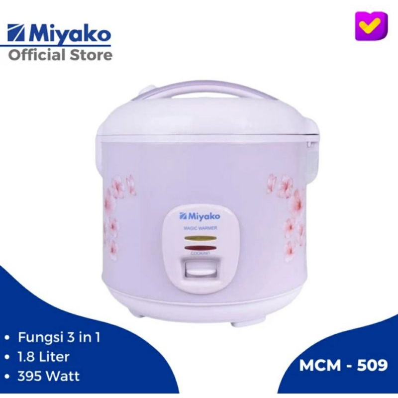 Jual Rice Cooker Miyako MCM509 Magic Com 3in1 MCM 509 Mejikom Murah ...