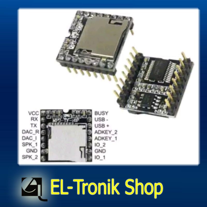 Jual Modul DFPlayer Mp3, WAV (Tegal) | Shopee Indonesia