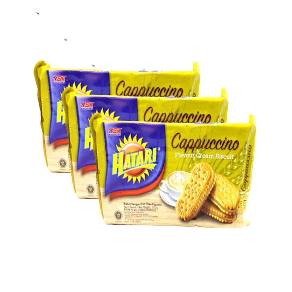 Jual Hatari Biskuit Cappuccino Cream 3 x 200 gr | Shopee Indonesia