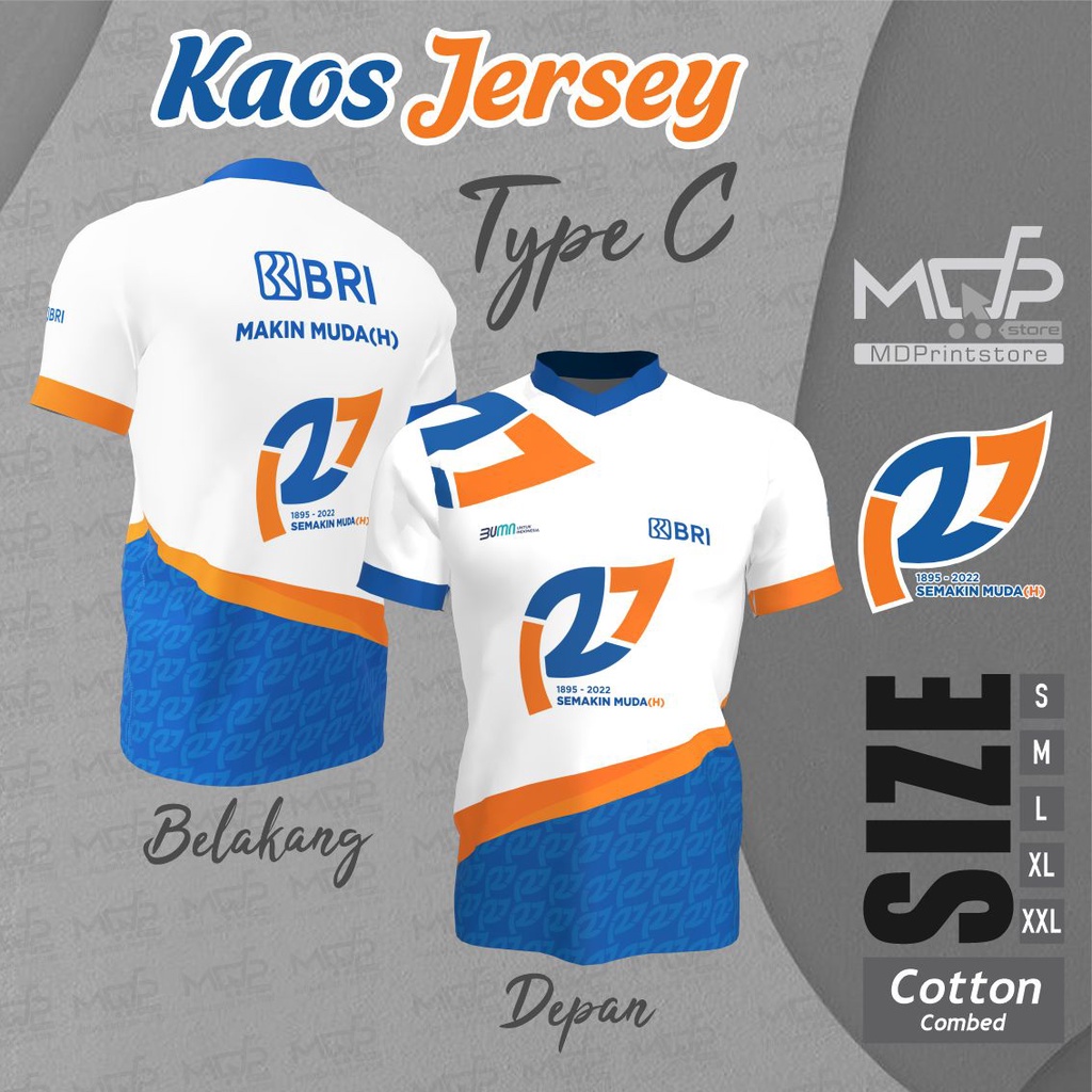 Jual JERSEY DEWASA HUT BRI 127 C BAJU ULANG TAHUN BANK BRI 127 ... Jual JERSEY DEWASA HUT BRI 127 C BAJU ULANG TAHUN BANK BRI 127 ...