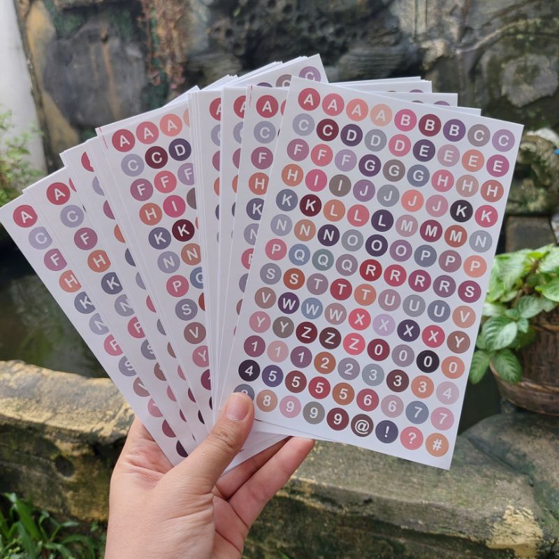 Jual Stiker Dot Alphabet Huruf vol.2 | Shopee Indonesia