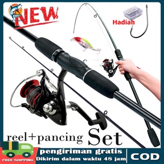 Jual Joran Pancing Set 1.8M 2.1M 2.4M Fishing Rod And BA1000-6000 ...