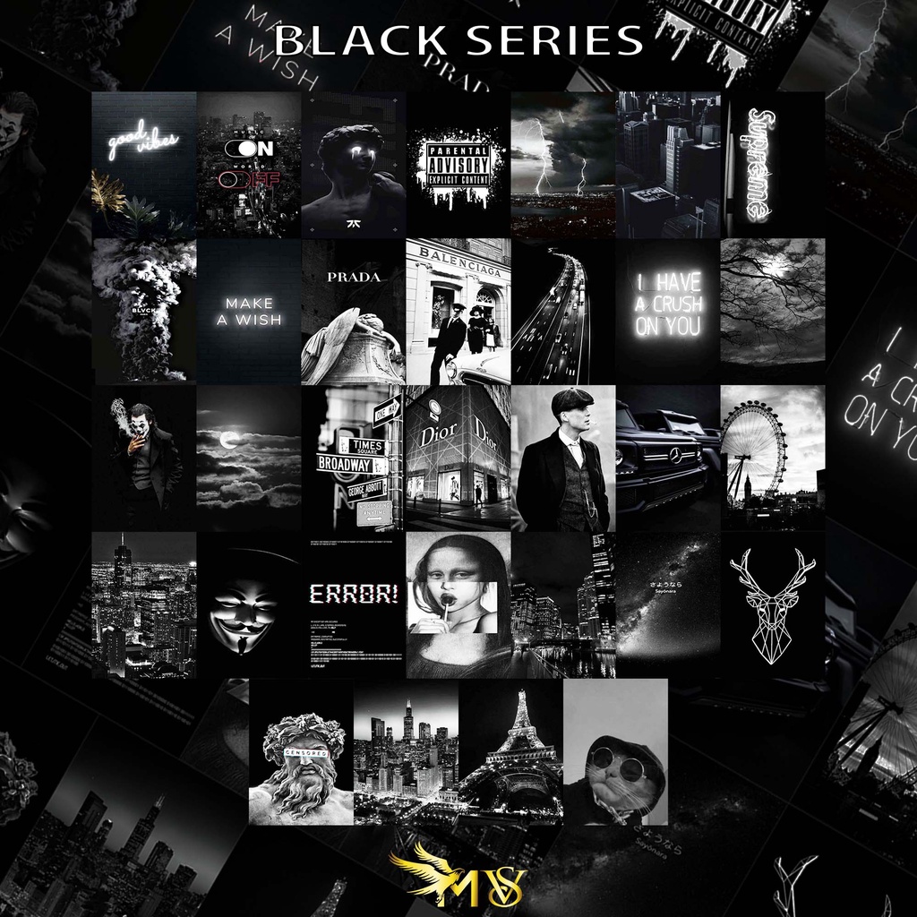 Jual POSTER DINGDING AESTHETIC / POSTER WARNA HITAM / BLACK / POSTER ...