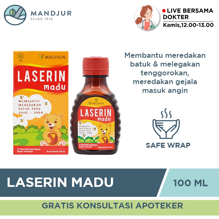 Jual Laserin Madu 100 mL - Sirup Obat Batuk Anak | Shopee Indonesia