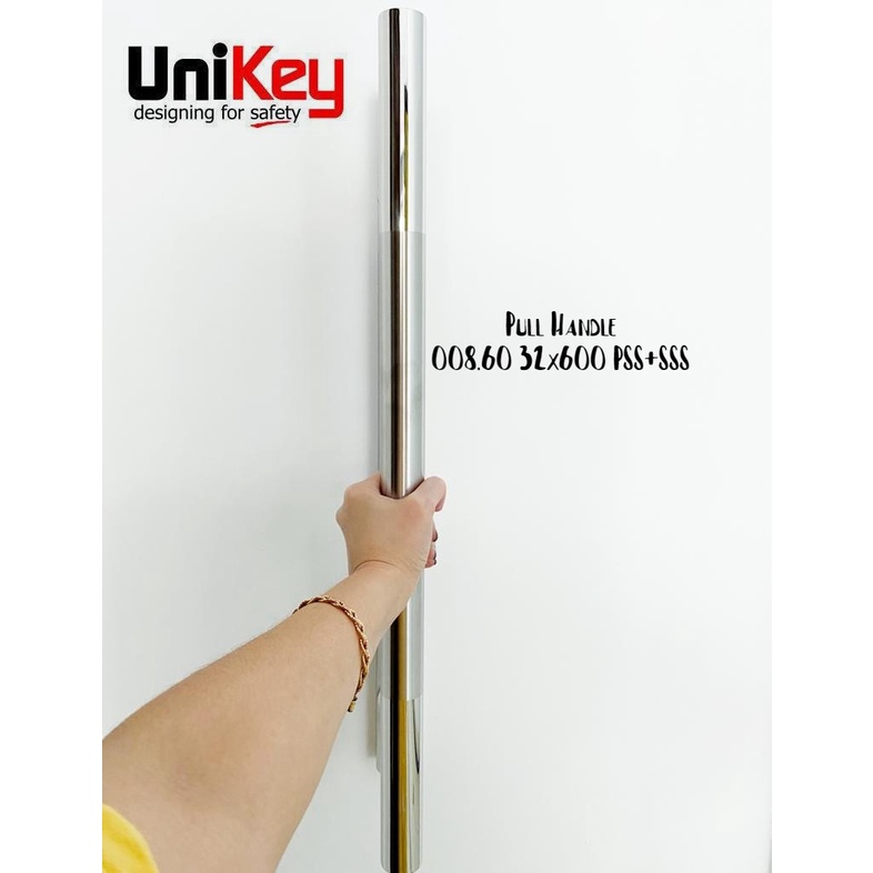 Jual PULL HANDLE 60CM STAINLESS PULL HANDLE 32X600 PSS+SSS UNIKEY PULL ...