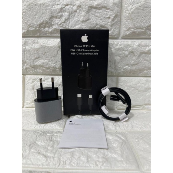 Jual CHARGER IPH 12 PRO MAX 25W ORIGINAL FAST CHARGING USB C EDISI ...