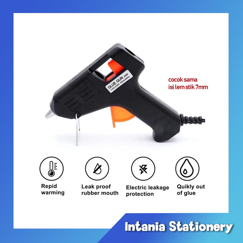 Jual ALAT LEM TEMBAK 20 WATT, TEMBAK LEM, GLUE GUN | Shopee Indonesia