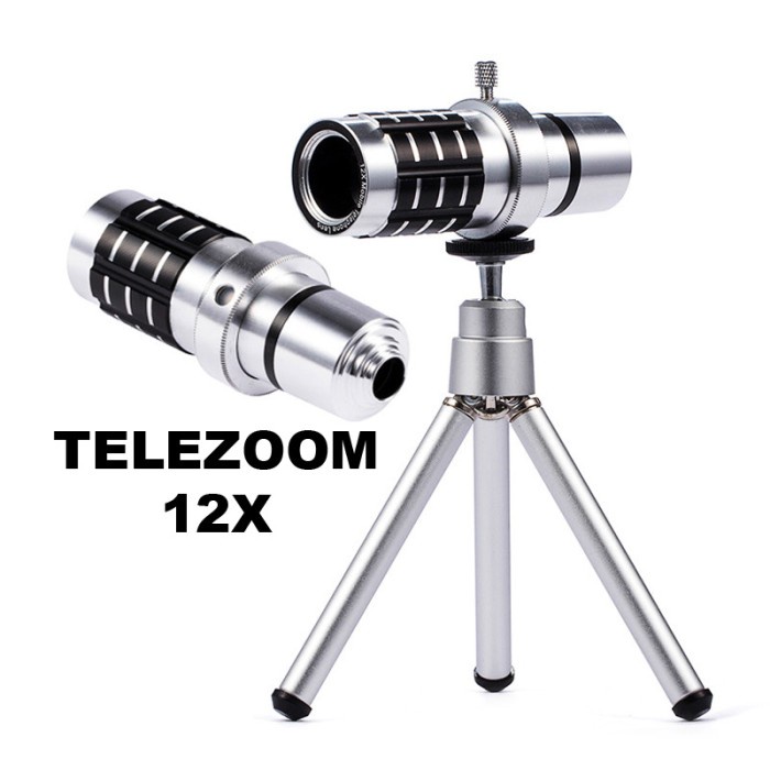 Jual Lensa HP Telezoom 12x Telescope Universal Kamera Tele Zoom ...