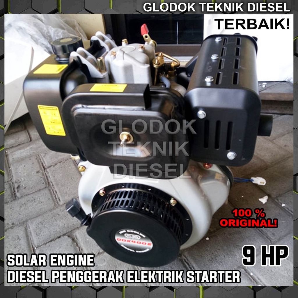 Jual Proquip Mesin Diesel Penggerak QDX 400 E 9 HP PK Starter Solar QDX400E ORIGINAL TERBAIK ...