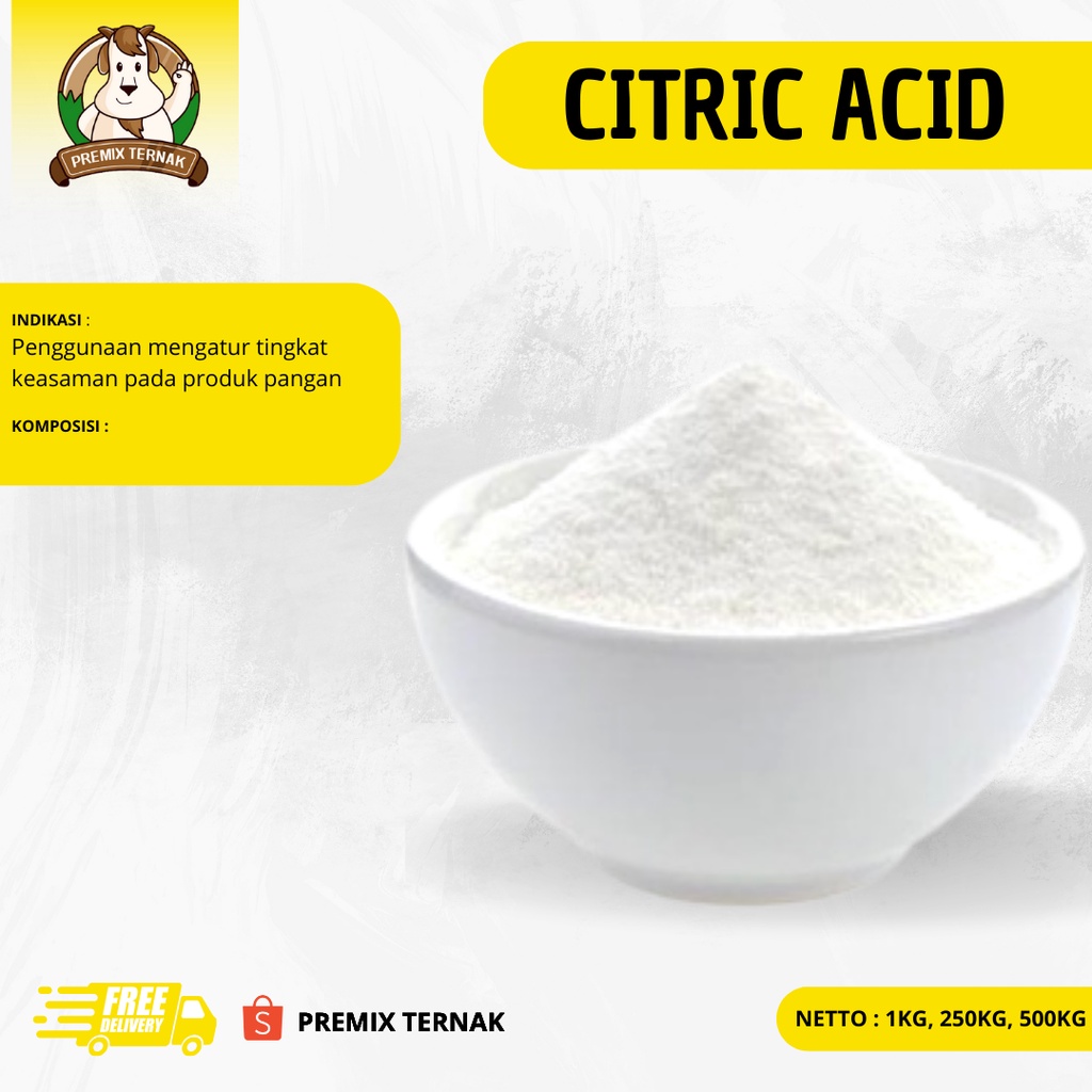 Jual Citric Acid I Sitrun I Food grade I Sitrun Makanan I Asam Sitrat I ...