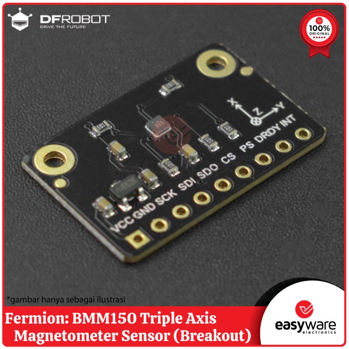 Jual DFRobot Fermion BMM150 Triple Axis Magnetometer Sensor Sensor ...
