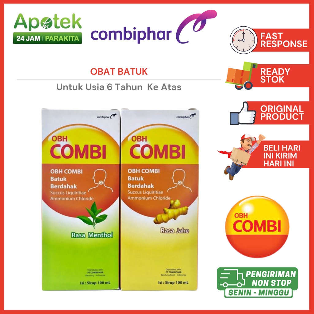 Jual OBH Combi Batuk Berdahak / Obat Batuk Berdahak dan Radang ...