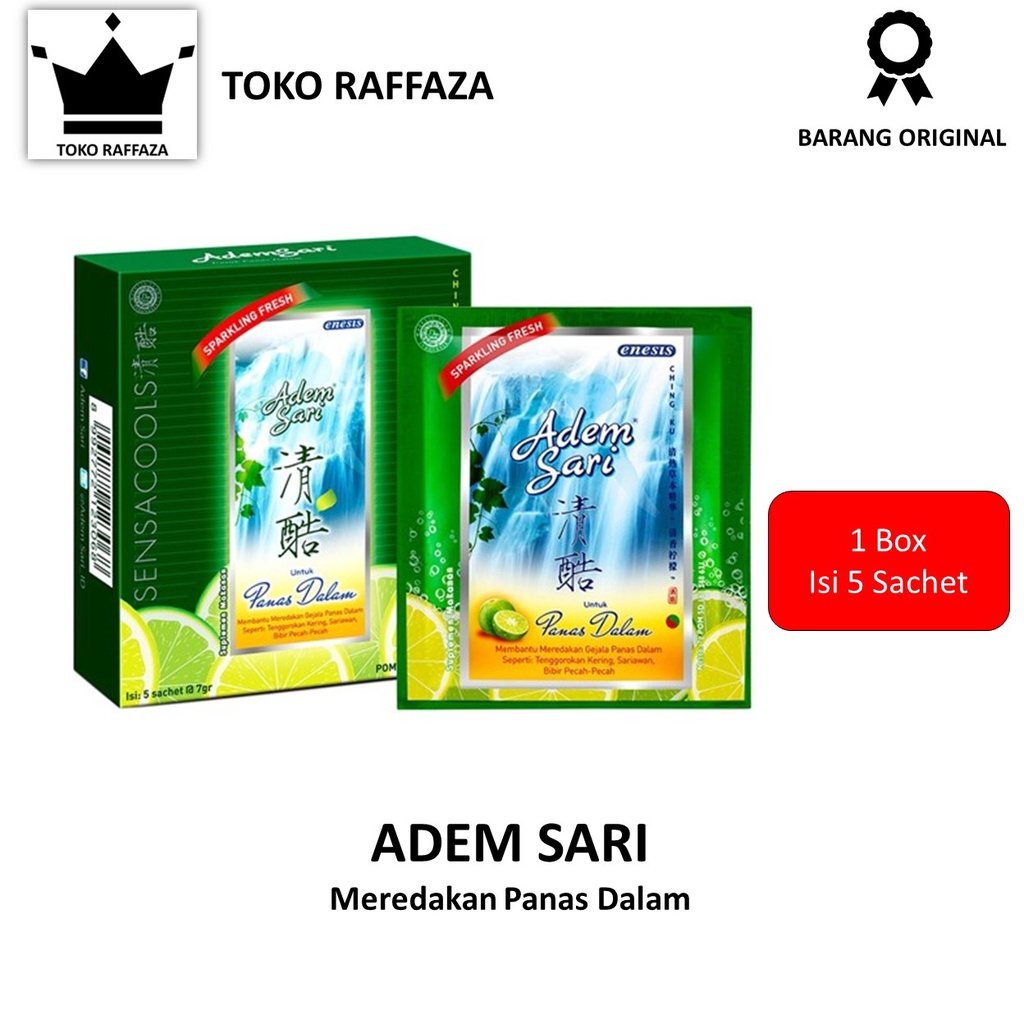 Jual Adem Sari Pereda Panas Dalam Box Isi 5 Sachet | Shopee Indonesia