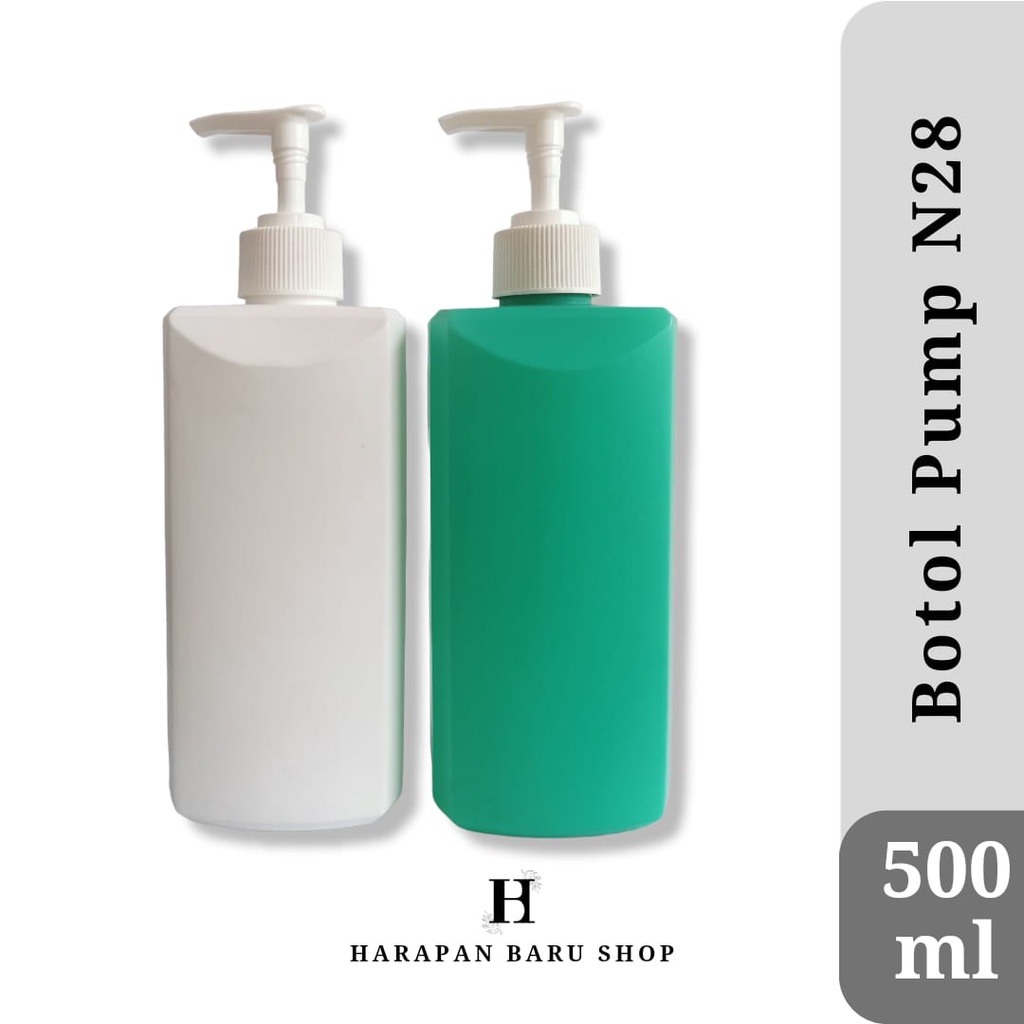 Jual HBS Botol Pump N28 500ml - Botol Plastik - Botol Sabun Cair ...