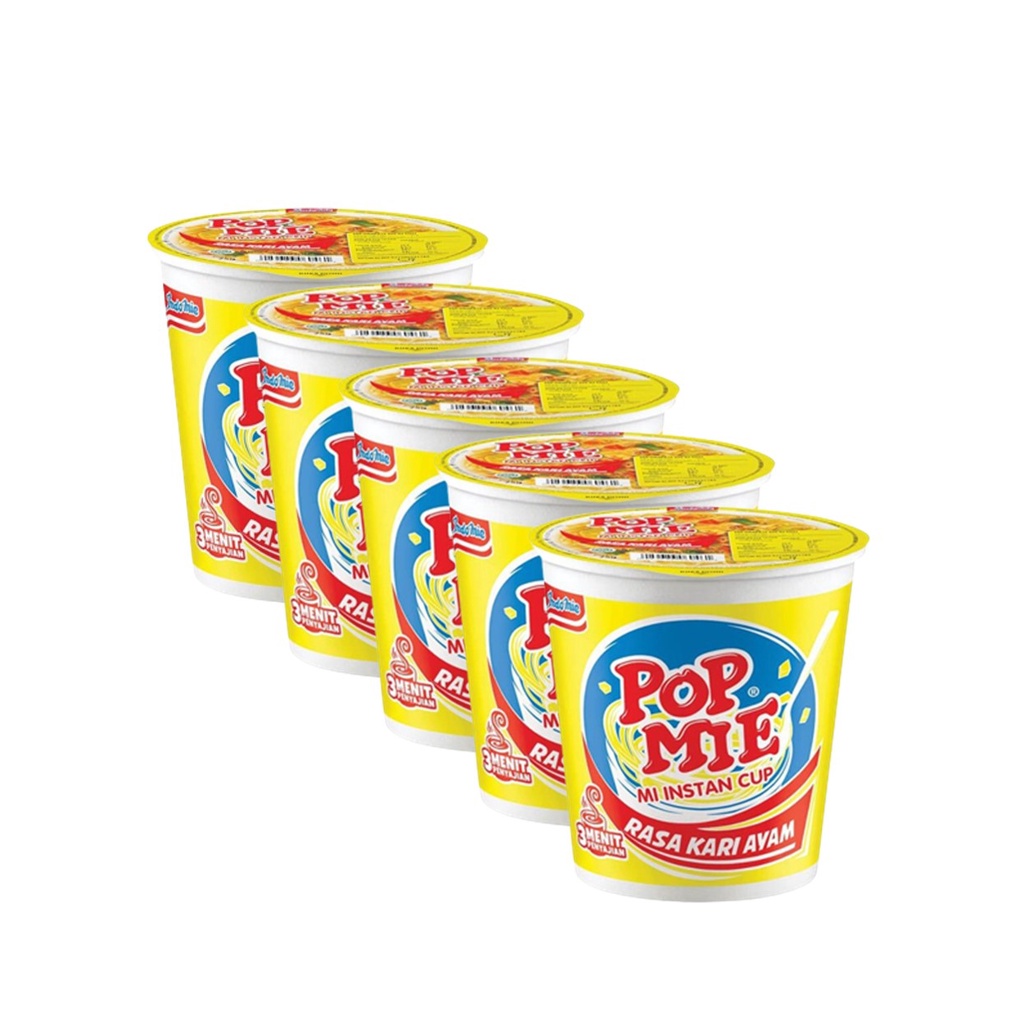 Jual Pop Mie Instan Cup Jumbo Rasa Kari Ayam 5 x 75 gr | Shopee Indonesia