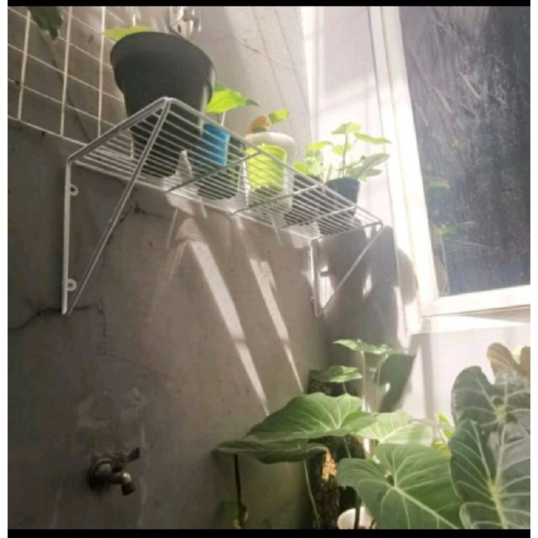Jual Rak tanaman gantung rak tembok rak dinding rak siku rak taman rak ...
