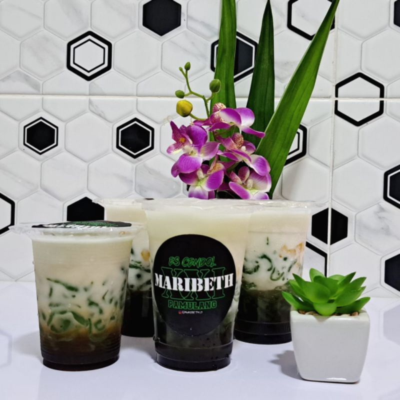 Jual Es Cendol Bandung Gelas Cup / Es Dawet Cup Asli Daun Suji | Shopee ...