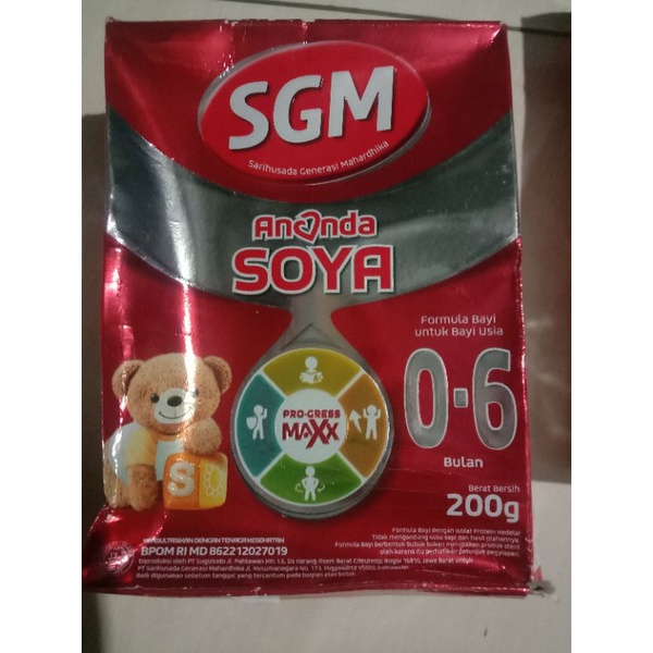 Jual sgm soya 0-6 bulan 200g | Shopee Indonesia